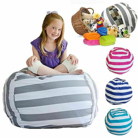 Extra Large Stuffed Animal Toy Storage Bean Bag Kids Bean Cover Soft ...