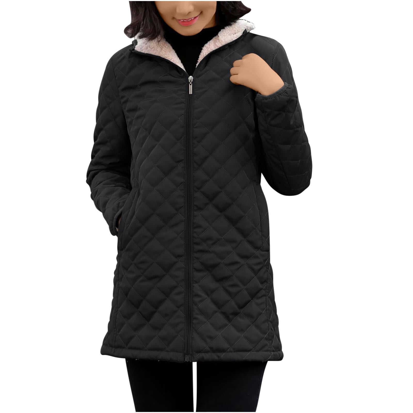Click here for Faiwad Womens Winter Coats Hooded Fleece Padded Zi... prices