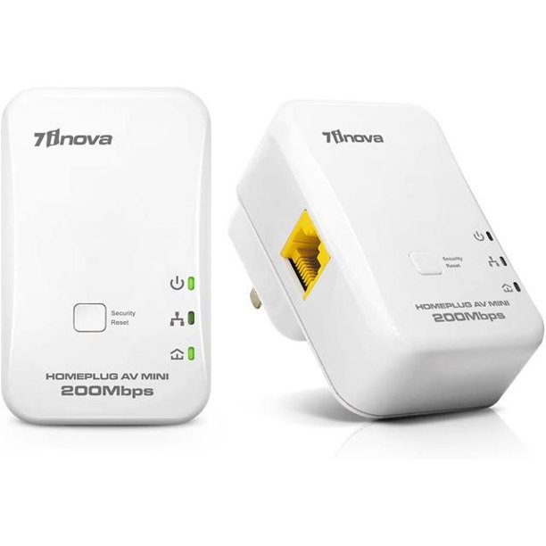 AV200 Nano Powerline Ethernet Adapter Kit Pack, Mains Network Bridge ...