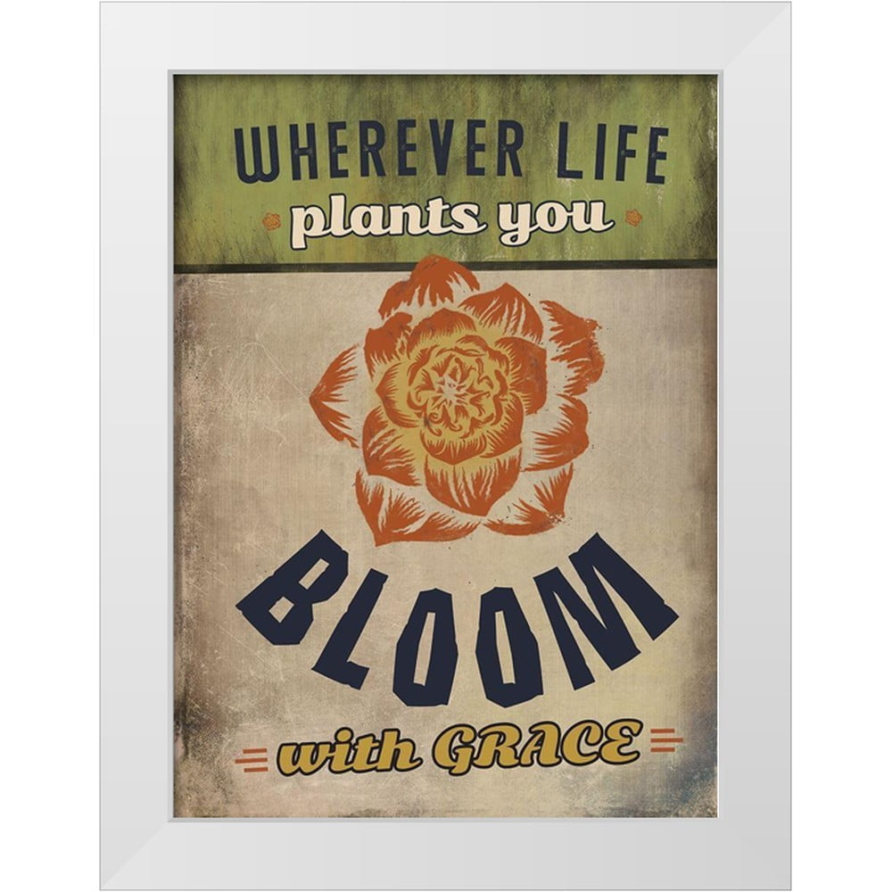 JMB Designs 14x18 White Modern Wood Framed Museum Art Print Titled ...