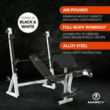 Marcy Home Gym Weight Bench, Adjustable Incline Training System with ...