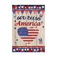 Independence Day Linen Garden Flag Double-Sided Patriotic Outdoor Decor ...