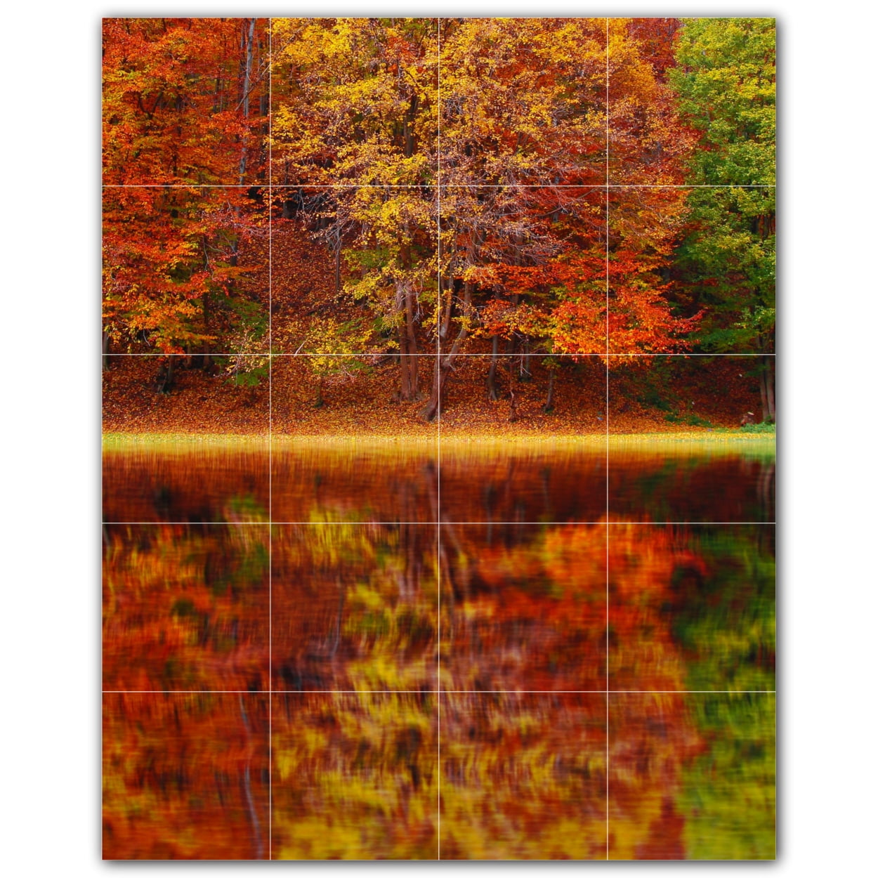 Picture-Tiles.com: Autumn Ceramic Tile Wall Mural WAL500033-45L. 32"W x ...