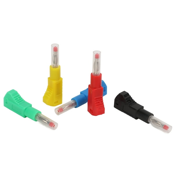 Shrouded Banana Plug, Stackable Banana Ends 10PCS Straight 4mm For ...