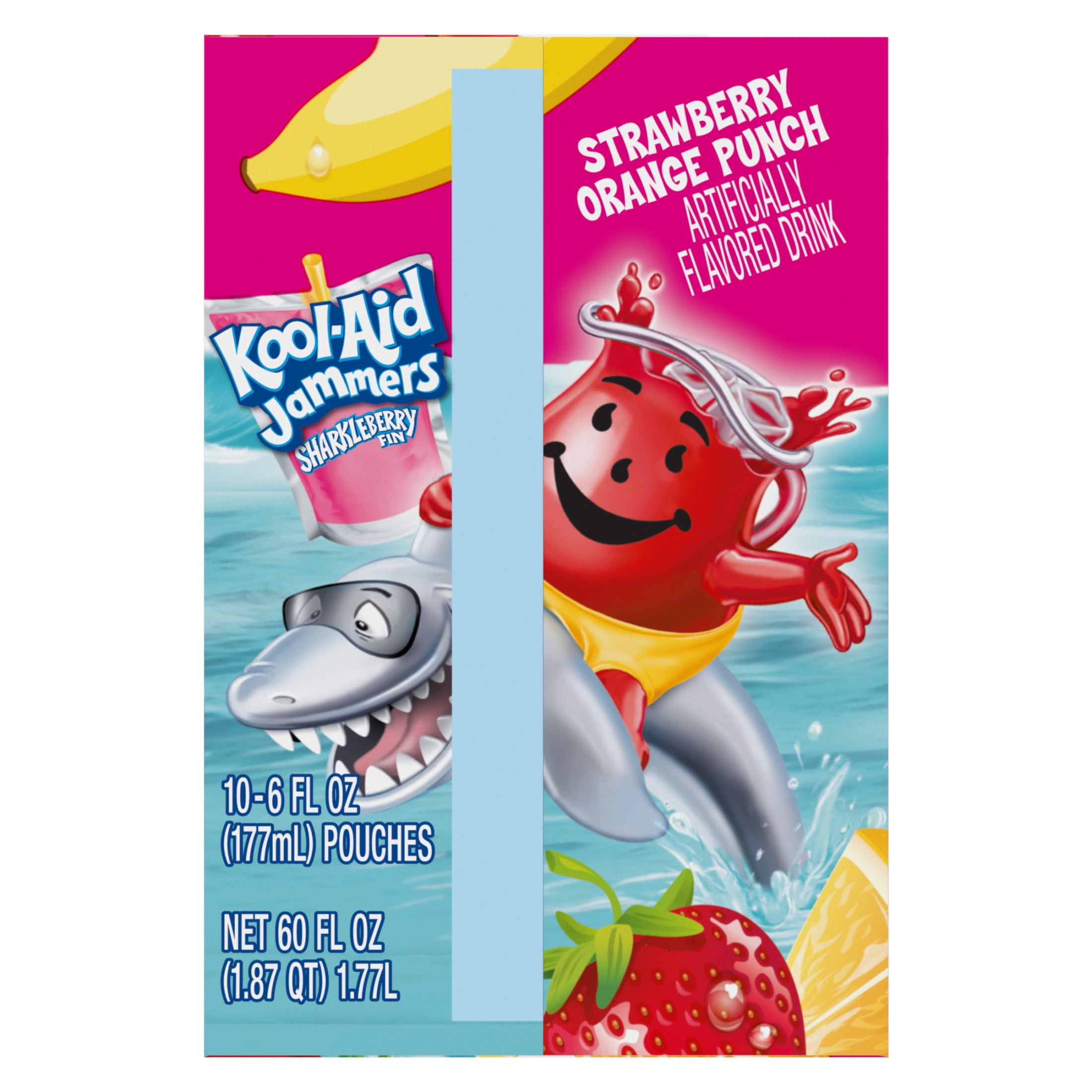 Kool-Aid Jammers Flavored Children's Strawberry Orange Punch Kool-Aid Jammers Flavored Children's Strawberry Orange Punch