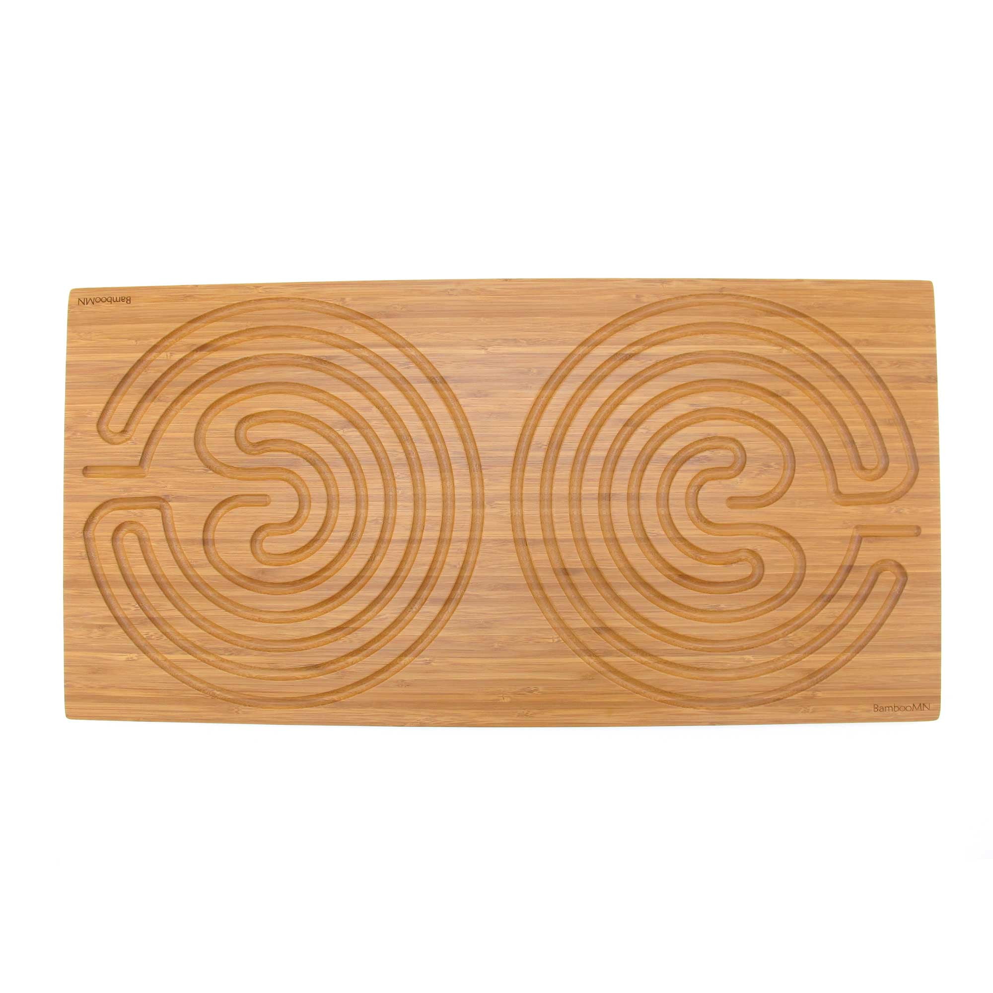 BambooMN Double Finger Labyrinth for Meditation and Prayer - Carbonized ...