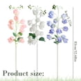 Artificial Campanula Flower Stem, 83cm Long-Stem Plastic Bellflower for ...