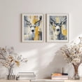 Abstract Deer Animal Canvas Painting Print Wall Art for Living Room ...