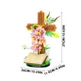1 Pc Je-sus Cross Flower Building Set Floral Elements Je-sus Cross ...