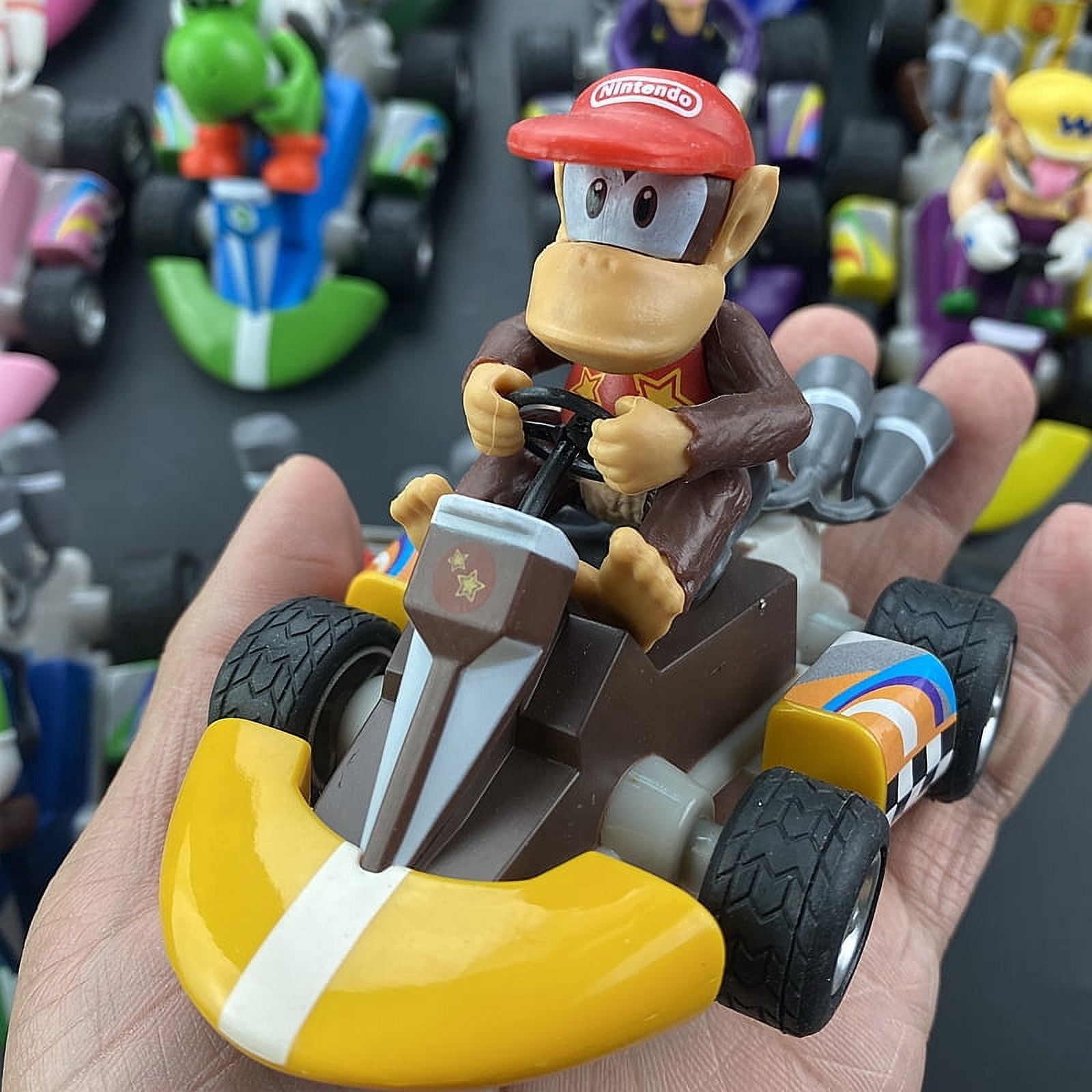 Super Mario Pull Back Car Green Yoshi Donkey Kong Bowser Luigi Toad ...