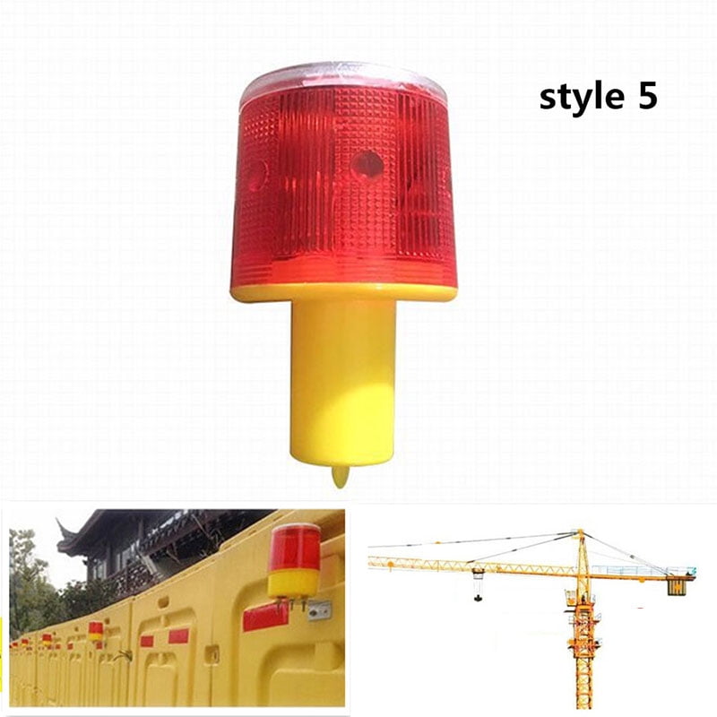 Yesfashion Solar Powered Traffic Warning Light LED Bulb Lamp for ...