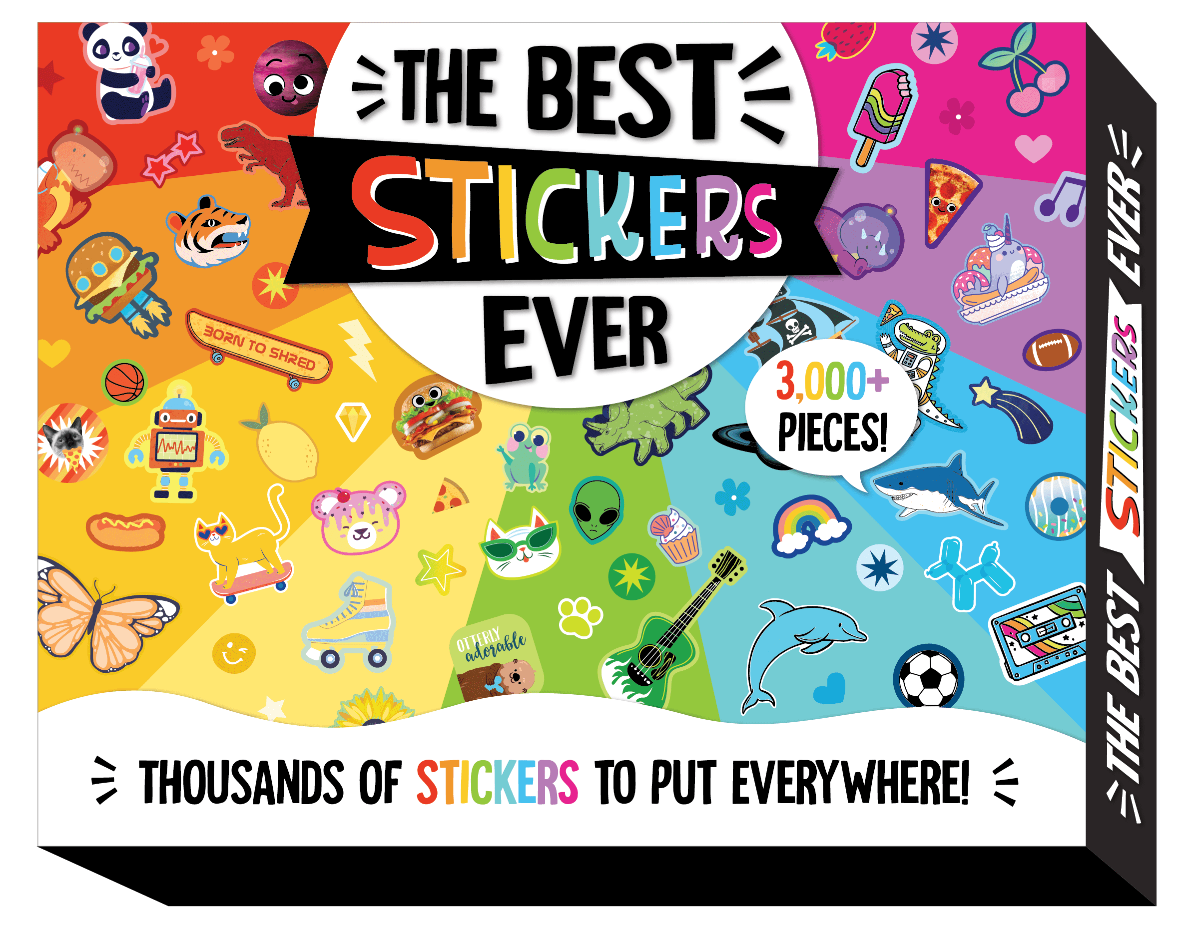 Pen+gear Best Stickers Ever Box, Puffy, Glitter, Paper, Sticker Set