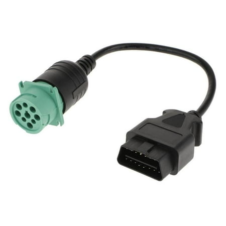 9 Pin Male to 16 Pin Female OBDII Car Diagnostic Connector Cable ...