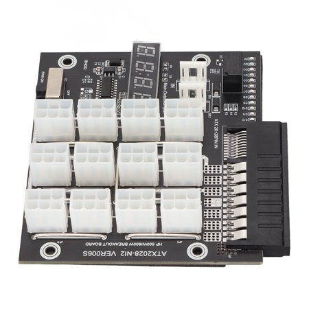 Mining GPU Breakout Board, 12 Port 6Pin Flash LED LED Display 12 Port ...