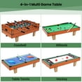 GVDV 4 in1 Combo Game Table, 32 inch Multi Game Table with Foosball ...