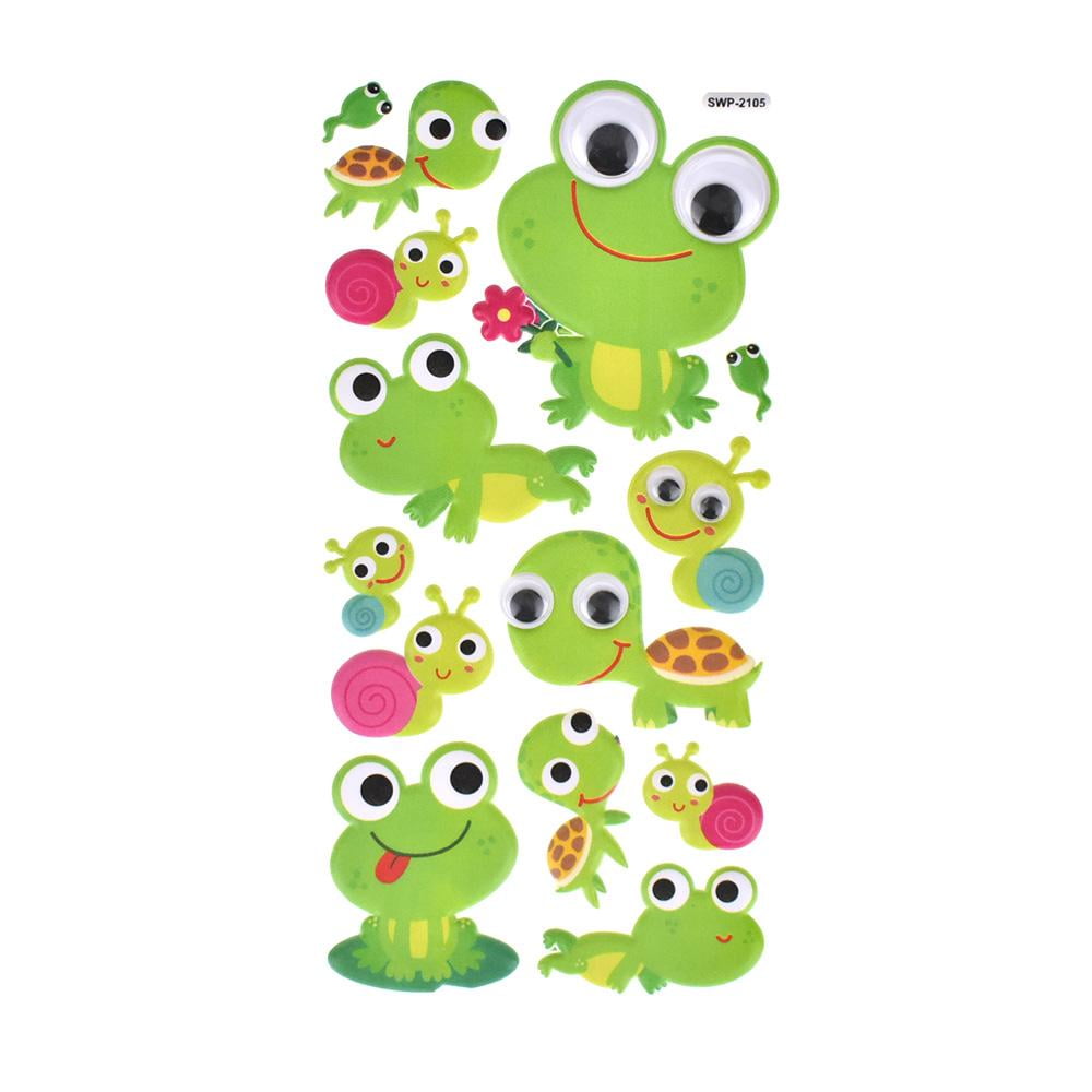 Critter Pals Googly Eye Puffy Stickers, 14-Piece - Walmart.com
