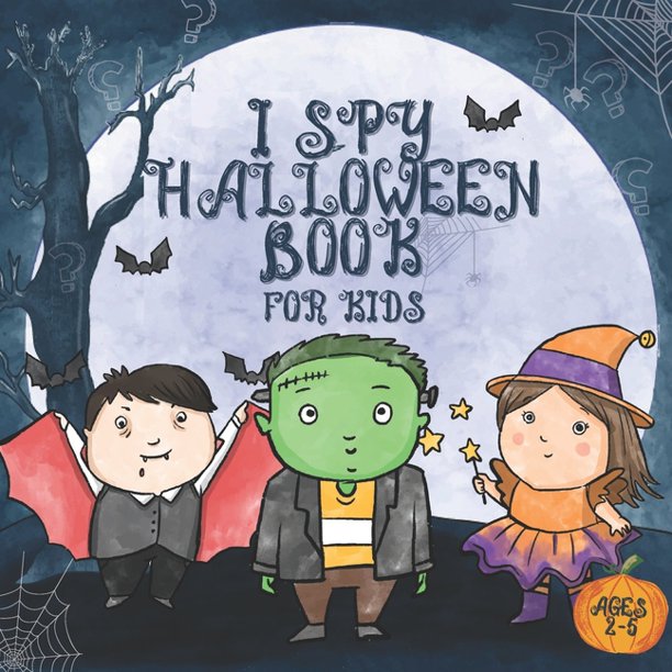 I Spy Halloween Book ages 2-5: Funny Activity Book with Spooky Scary ...