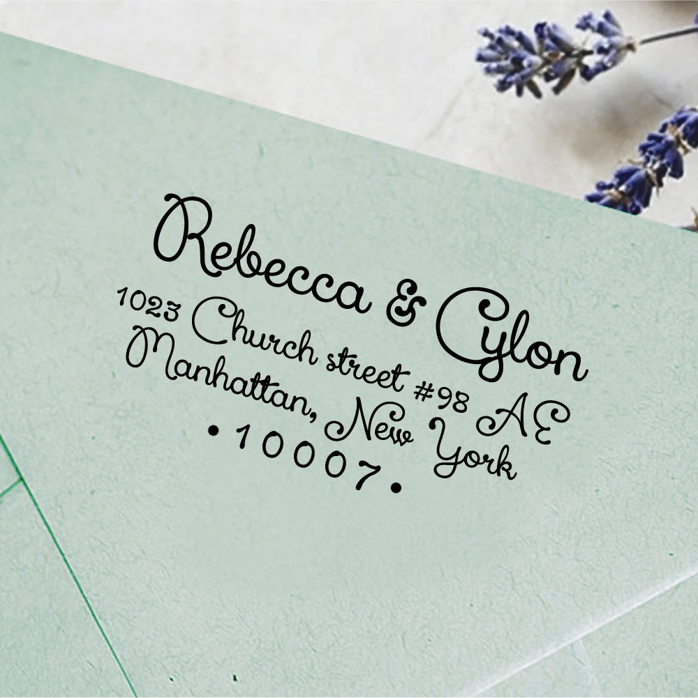 Custom Return Address Stamps Wedding Invitation Self Inking Family ...