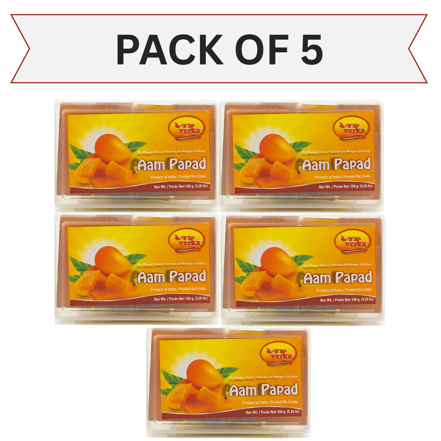Click here for Verka Aam Papad 150g  Pack Of 5 750g prices