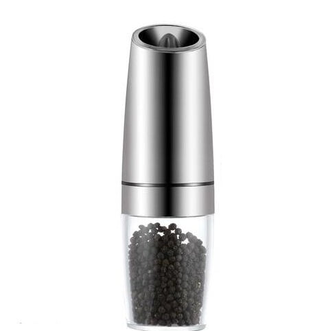 Electric Salt and Pepper Mill Set Automatic Gravity Operated One Hand ...