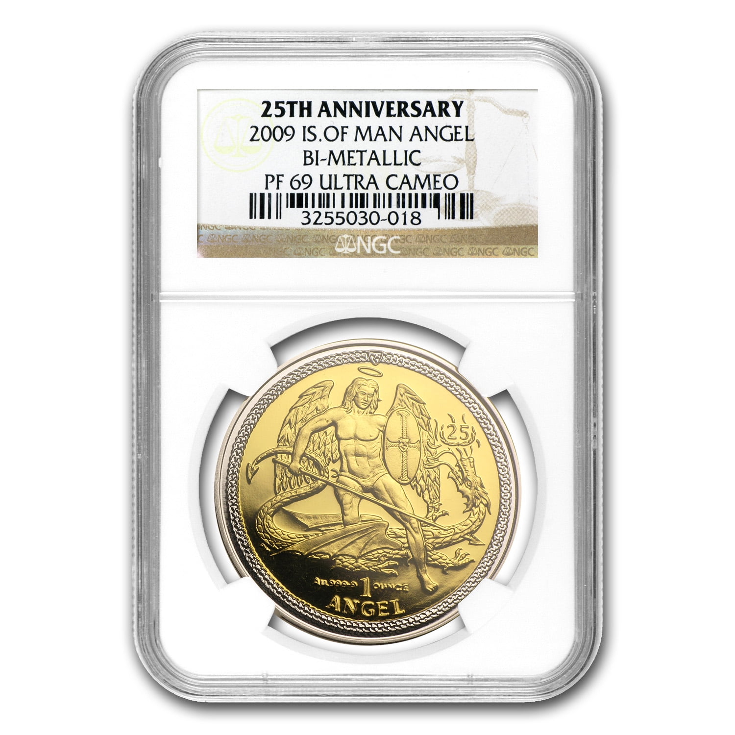 2009 Isle of Man Bi-Metallic Angel PF-69 NGC (25th Anniv) - Walmart.com
