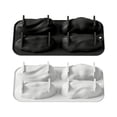 4 Cavity Shape Silicone Mold for Baking Cake Chocolate Nonstick Easy ...