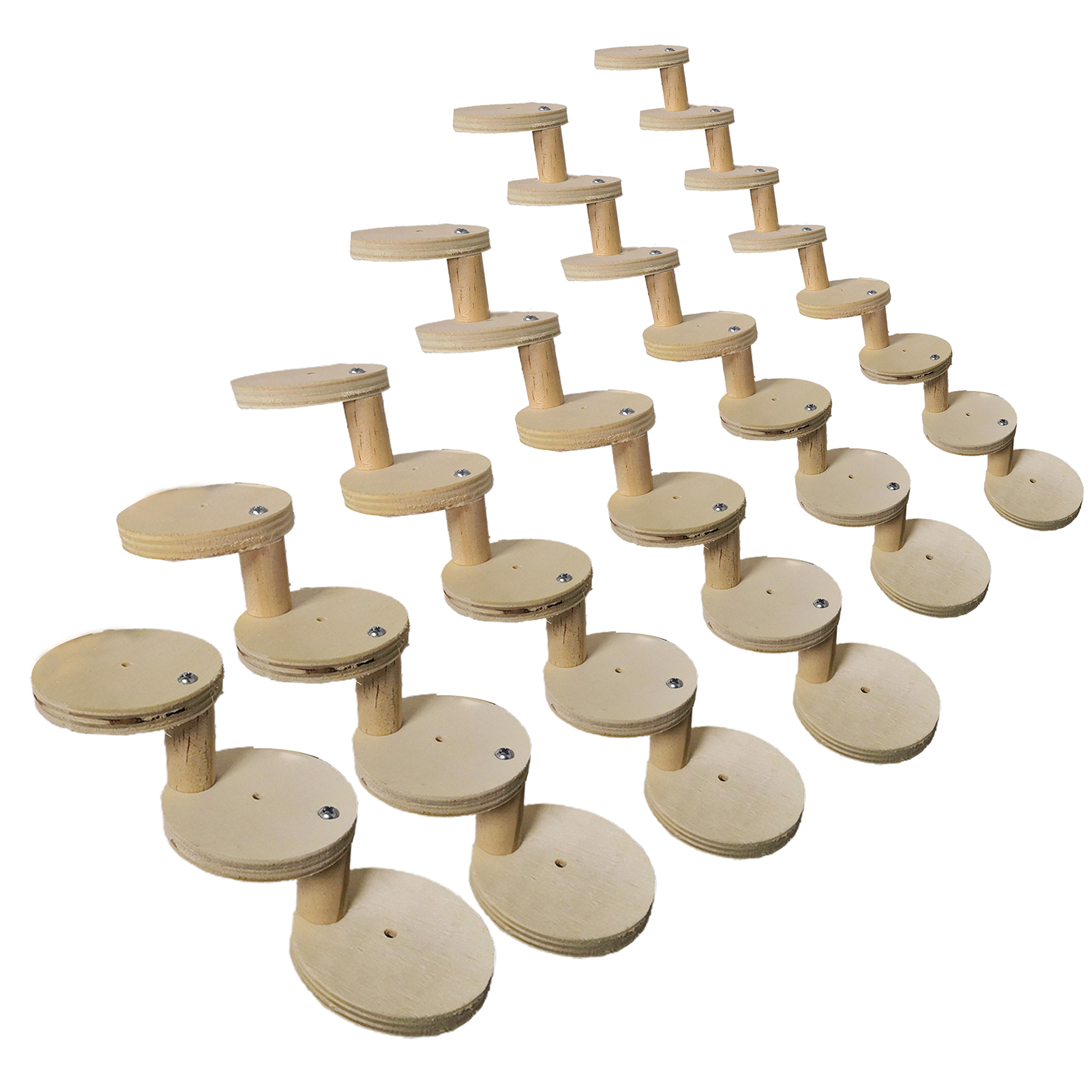 Walbest Natural Wooden Hamster Chew Toys Ladder Bridge for Parrot ...