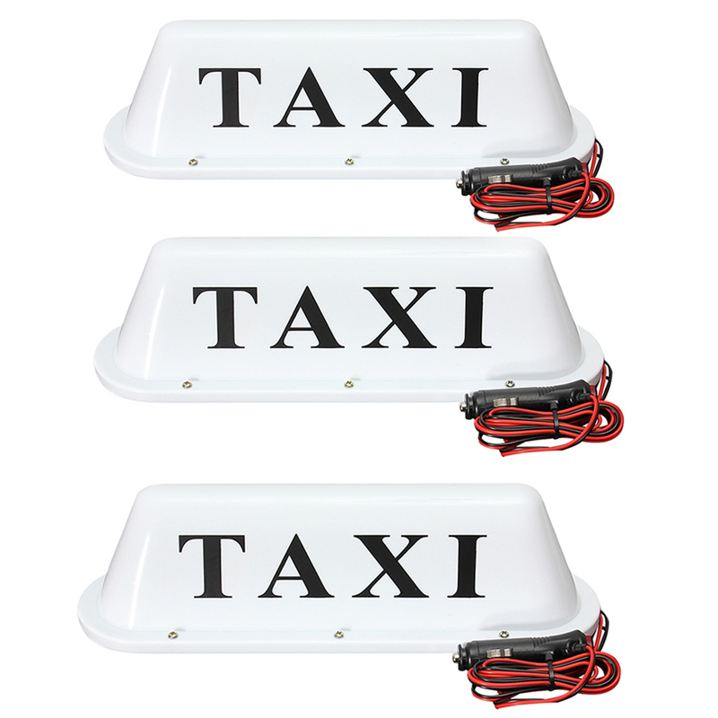 Click here for Unbranded 3x White Waterproof Taxi Magnetic Base R... prices