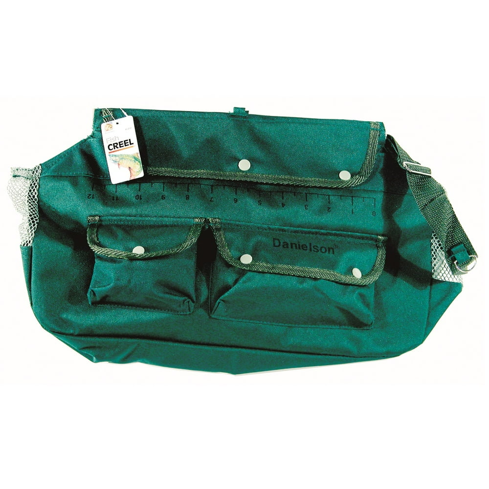 Danielson Jumbo Fishing Canvas Creel, Large, Green - Walmart.com ...