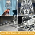 Bedside Crystal Table Lamp, Diamond LED, 16 RGB Color, USB Rechargeable ...