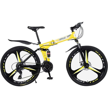 Mountain Bike Shock-Absorbing Bicycle 26 inch Variable Speed Folding Student Bike Adult Bicycle ...