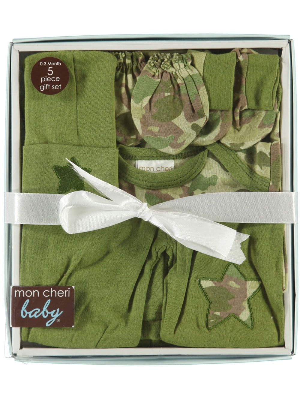 Mon Cheri Baby Baby Boys' "Camo Star" 5-Piece Layette Gift Set - olive ...