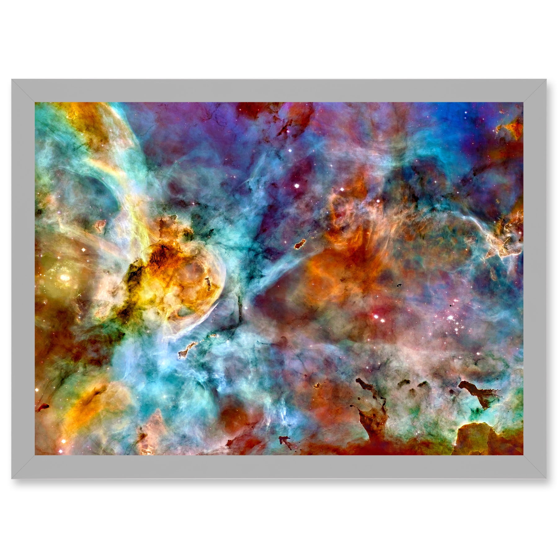 Carina Nebula Hubble Star Birth Space Cosmos Artwork Framed Wall Art ...