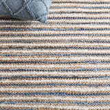 SAFAVIEH Cape Cod Jacinth Striped Runner Rug, Natural/Blue, 2'3" x 8 ...