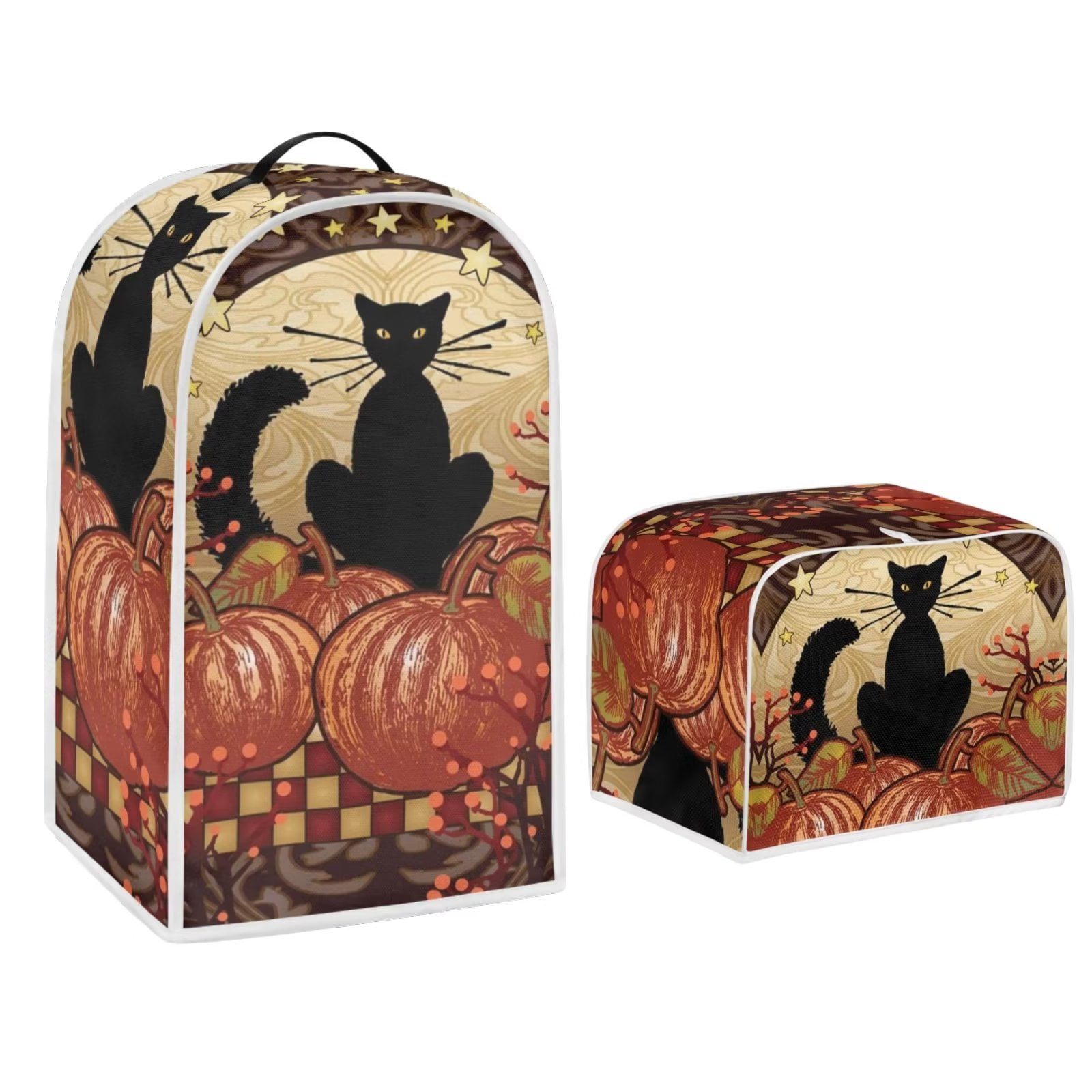 Renewold Halloween Toaster Cover 2 Slice & Blender Covers Black Cat ...