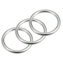 316 Stainless Steel Round Ring 45mm ID 6mm Thick 3 Pack - Walmart.com