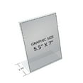 Azar Displays 112720 Angled L-Shaped Sign Holder Frame with Slant Back ...