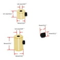 10pcs Pin Backs with Locking Mechanism Brooch Pin Keeper Backs Pin ...