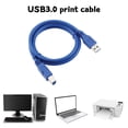 USB3.0 Fast Speed Printer Cable With Plugs Long For Computer Printers ...