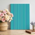 Blue Stripes Canvas Wall Art for Living Room, Abstract Modern Wall ...