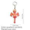 1pc 3D Printed Chameleon & Flying Dragon Keychains: Cute Color Key ...