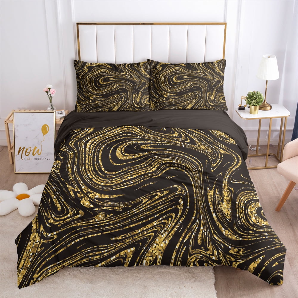 3D Floral Print Flowers Pattern Quilt Cover Set Full Size 3PCS 3D Print ...