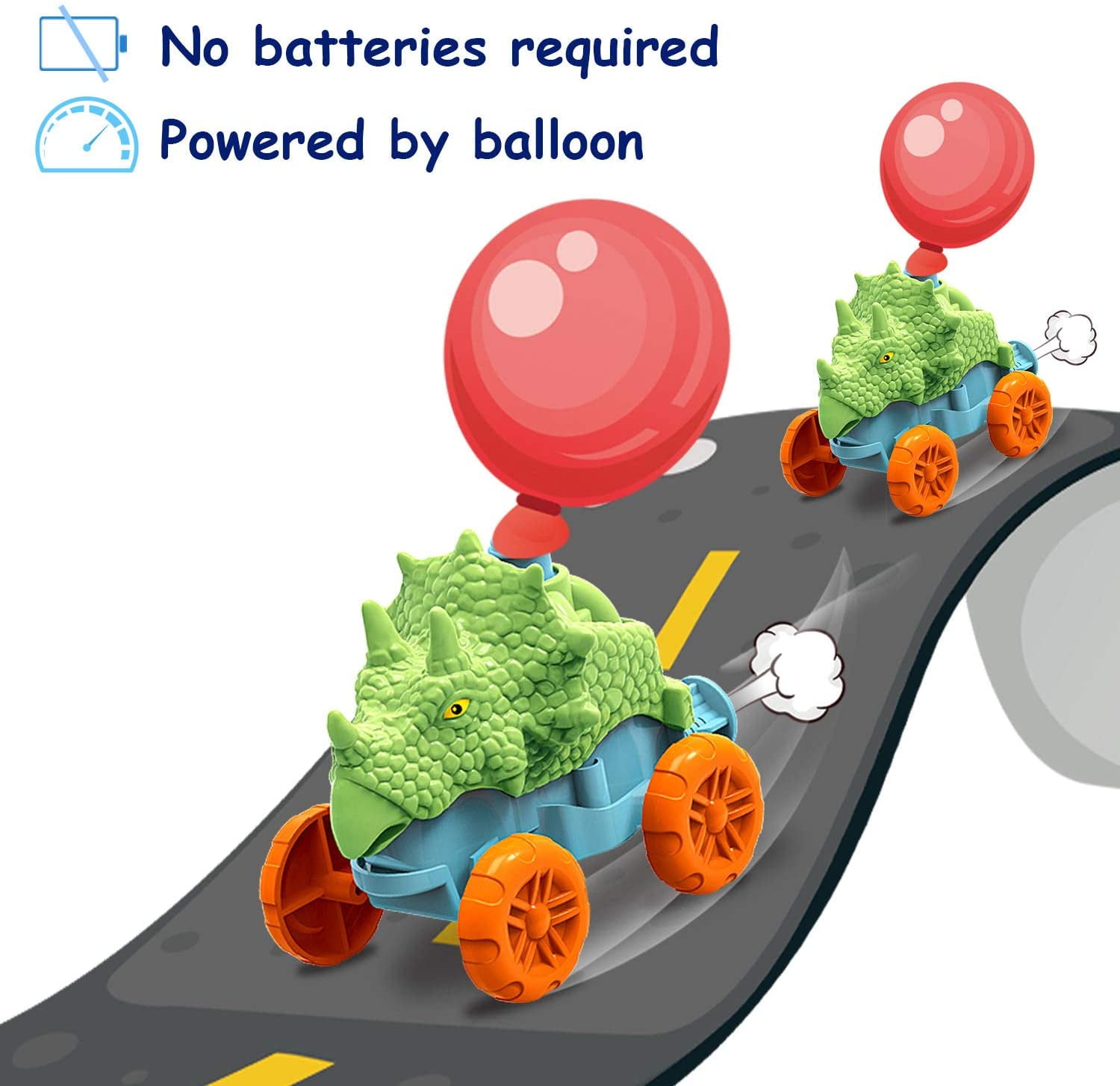 Buy Balloon Powered Cars Balloon Racers Aerodynamic Cars Stem Toys ...