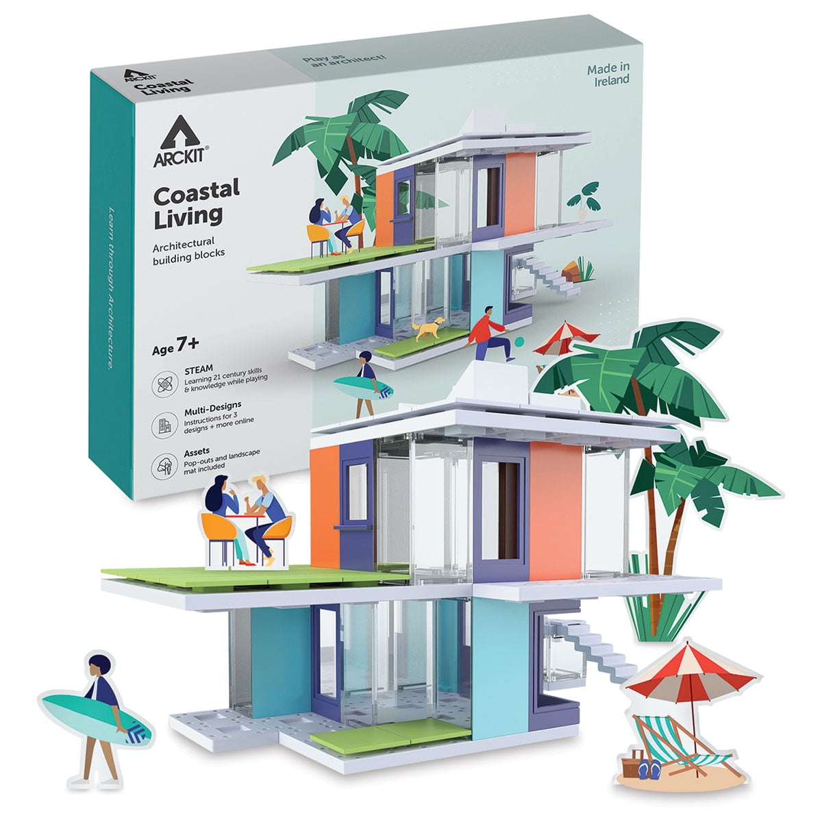 Arckit A202001 Coastal Living Educational Learning Building Blocks Kit ...