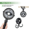 SkyGenius Portable Rechargeable Mini Stroller Fan with USB Power ...