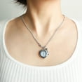 Yammee Fashionable Heart Clock Pendant Necklace Delicate Layering ...