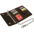 CAZORO USA Motorcycle Chain Wallet for Men 100% Natural Genuine Leather ...
