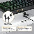 RK ROYAL KLUDGE RK84 Wired RGB 75% Hot Swappable Mechanical Keyboard ...