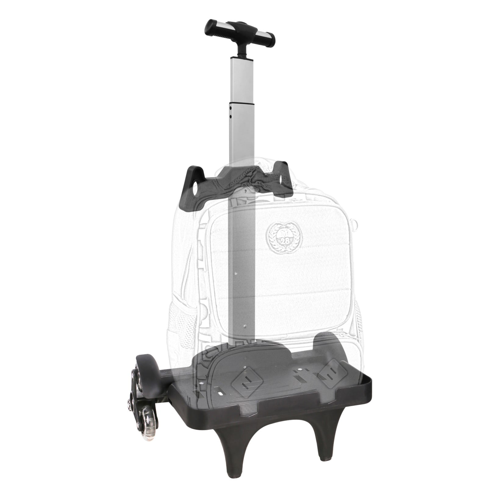 Foldable Backpack Trolley,Wheeled Cart Bookbag Luggage Cart Hand Truck ...