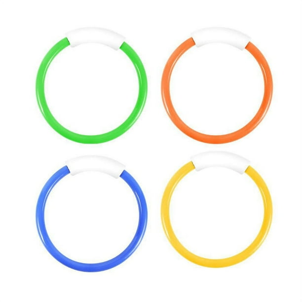 4 Pcs Swimming Pool Diving Rings, Kids Swimming Pool Toys Diving Rings ...